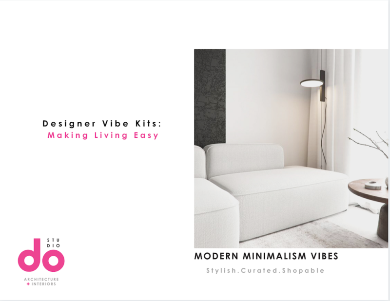 MODERN MINIMALIST: Designer Vibe Kits - Studio DO